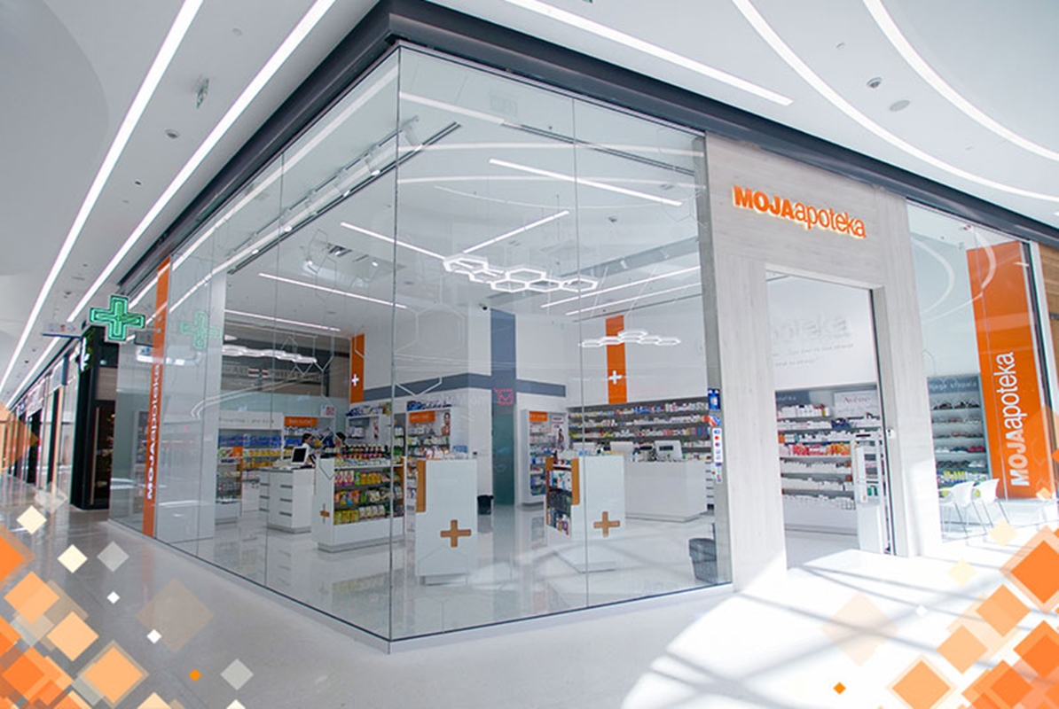 Ljekarne: Moja apoteka (BIH), Crvena apoteka (BIH), Bpharm (BIH)